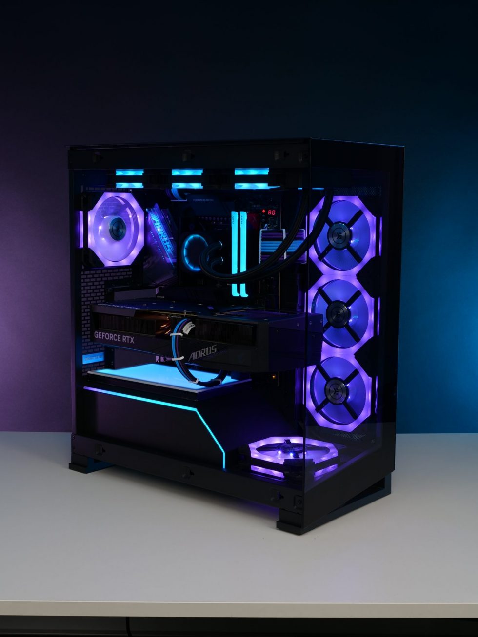 TechForge A-RGB Light Box for Phanteks NV5 - Black - Battlerigs