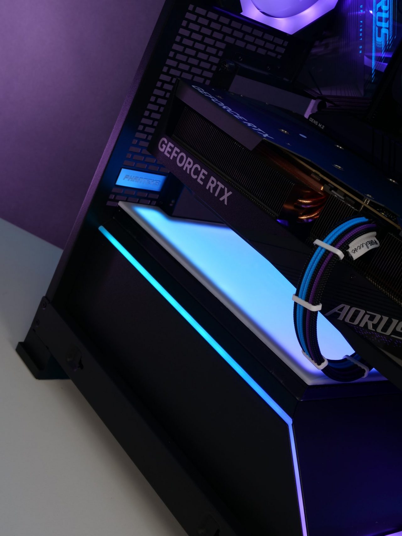 TechForge A-RGB Light Box for Phanteks NV5 - Black - Battlerigs